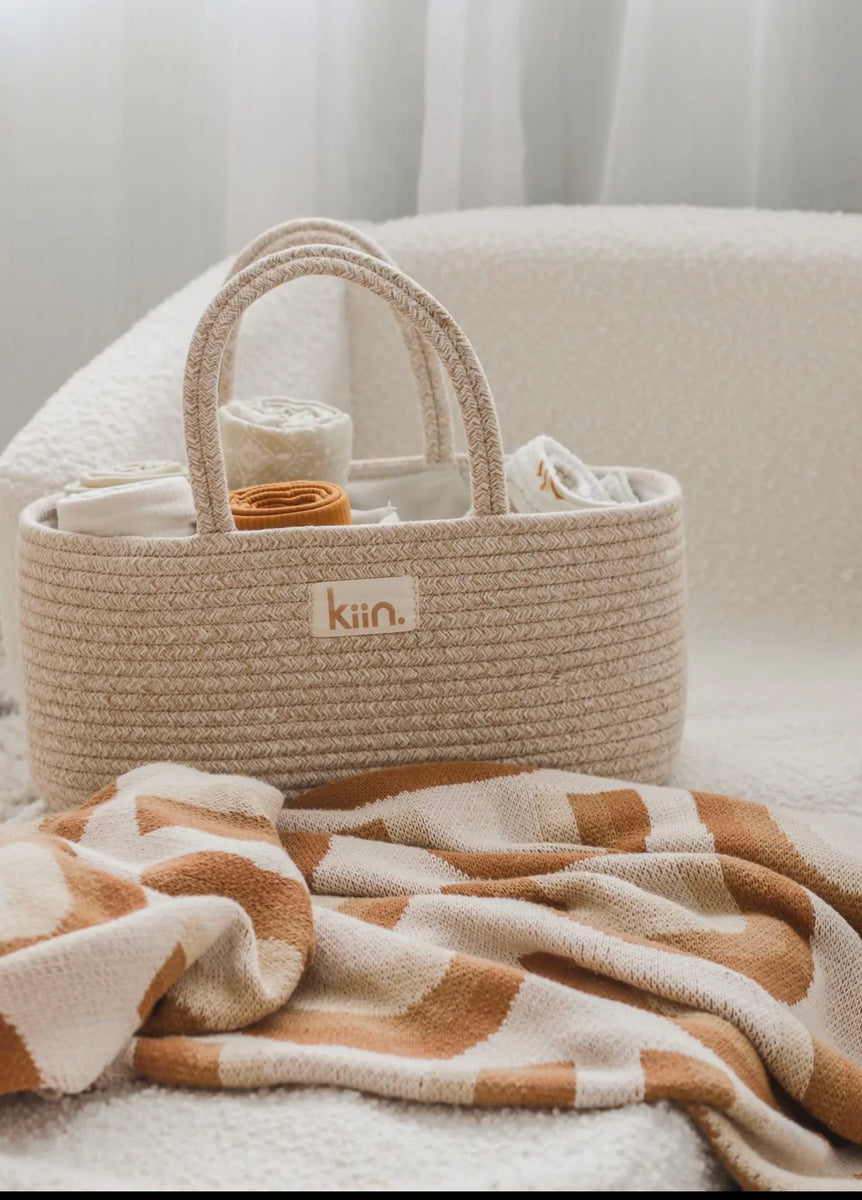 Kinn baby cotton rope nappy caddy – Little Blooms Arrangements